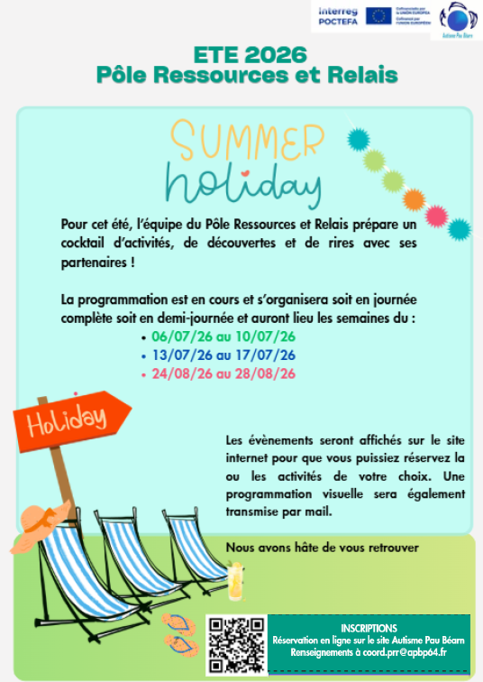 ETE 2026 POLE RESSOURCE ET RELAIS | Autisme Pau Béarn
